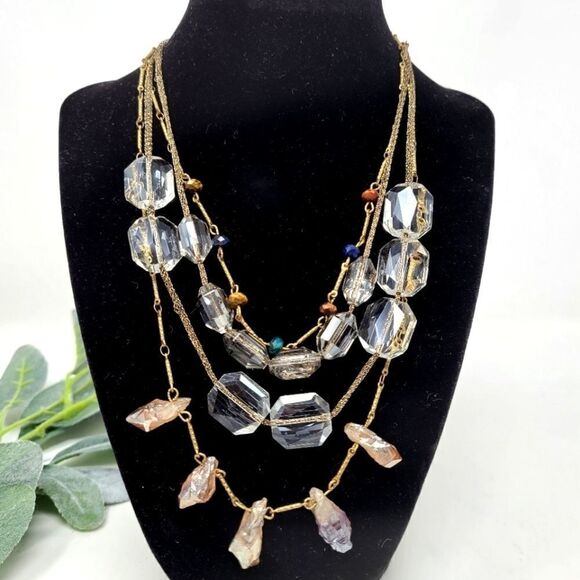 serephina | Jewelry | Anthroserefinalayerrhinestonecrystalnecklace ...
